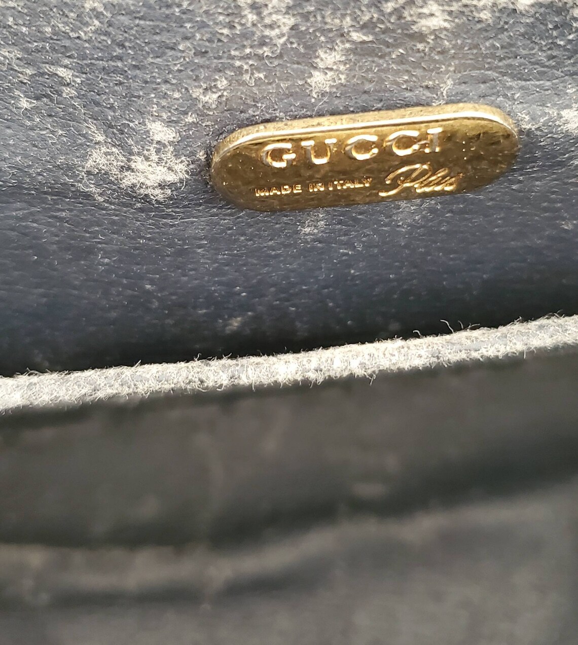 Vintage Authentic GUCCI PLUS GG Monogram Navy Blue Leather Coated Canvas Clutch Handbag - Etsy