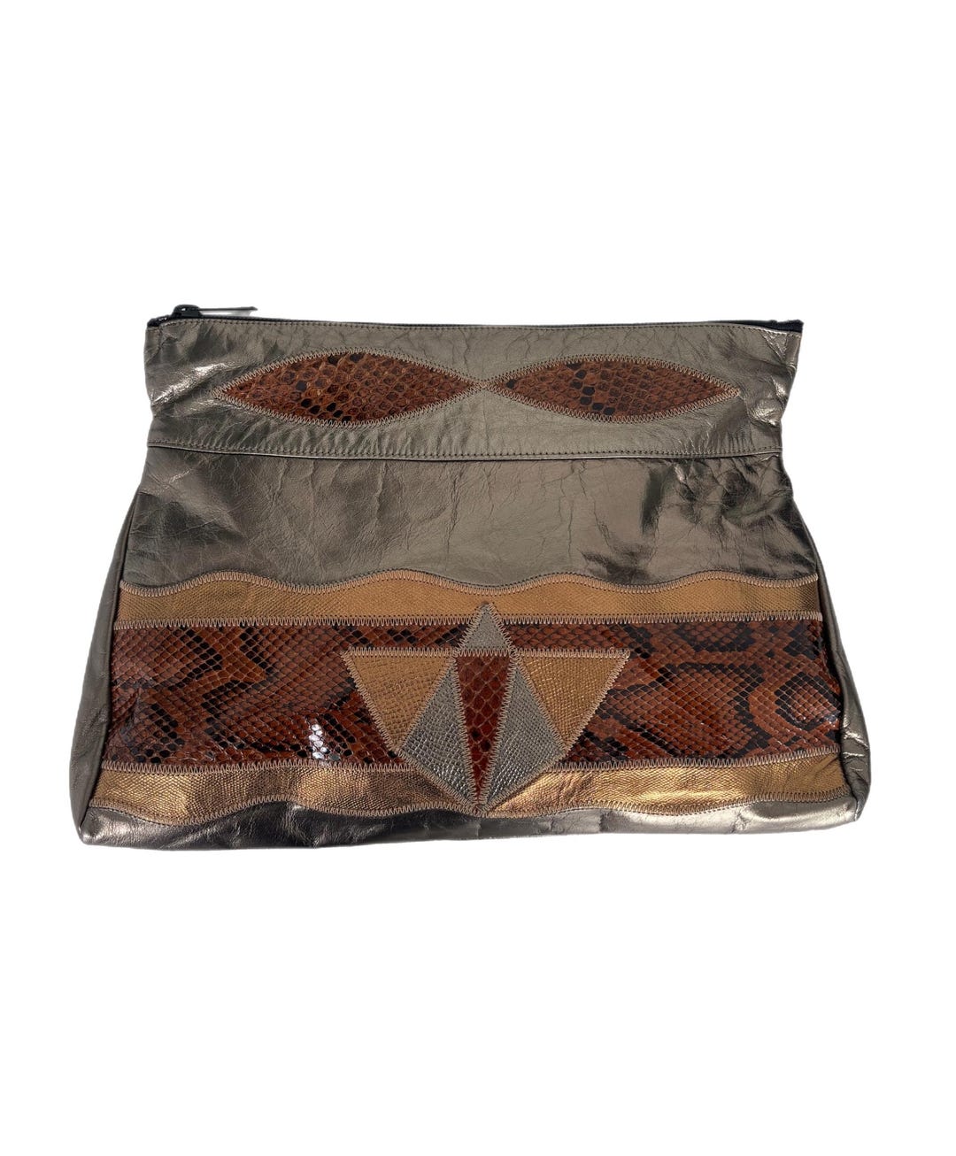 Vintage 1970's VST Very Special Things Snake Reptile Brown Neutrals ...