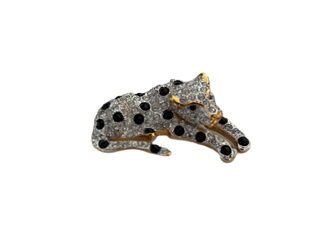 Vintage CAROLEE Windsor Collection Gold Tone LEOPARD Big Cat Brooch ...