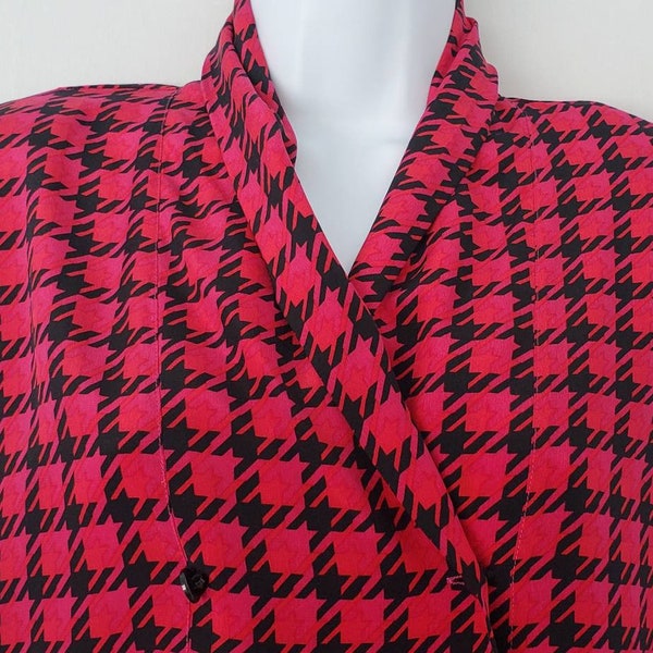 Houndstooth Blouse - Etsy