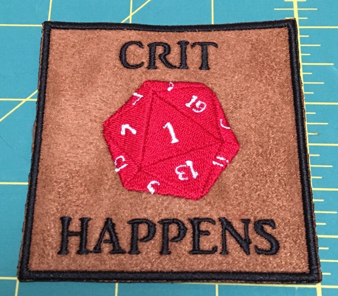 Crit Happens Design (machine Embroidery File) - Etsy