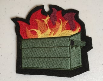 Dumpster Fire Morale Patch - Etsy