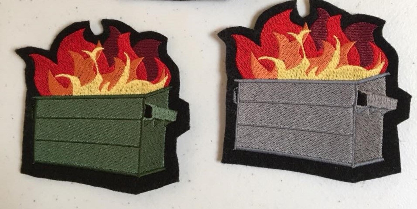 Dumpster Fire Design (machine Embroidery File) - Etsy