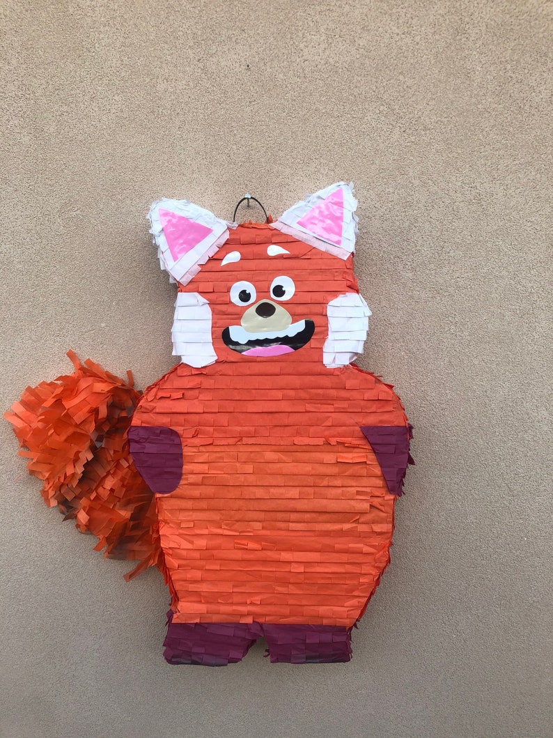 Turning Red Piñata Red Panda Birthday Pinata - Etsy