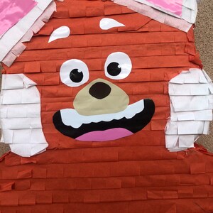 Turning Red Piñata - Red Panda Birthday Pinata - Etsy