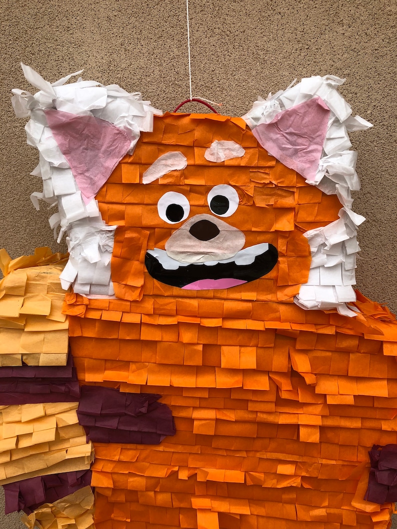 Turning Red Piñata Red Panda Birthday Pinata - Etsy UK