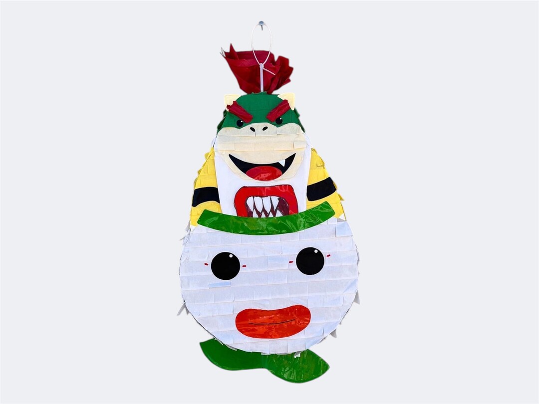 Bowser Junior Piñata- Mario Birthday Pinata - Etsy