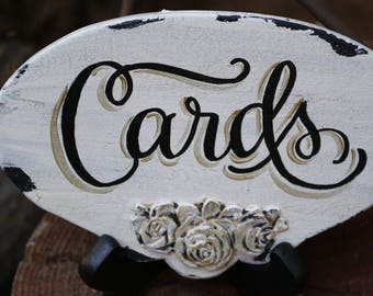 Wedding cards sign | Etsy