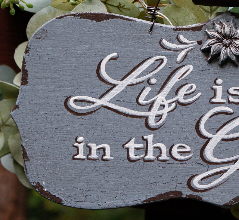 Garden Sign-personalized Garden Sign-flower Garden Sign-rustic - Etsy