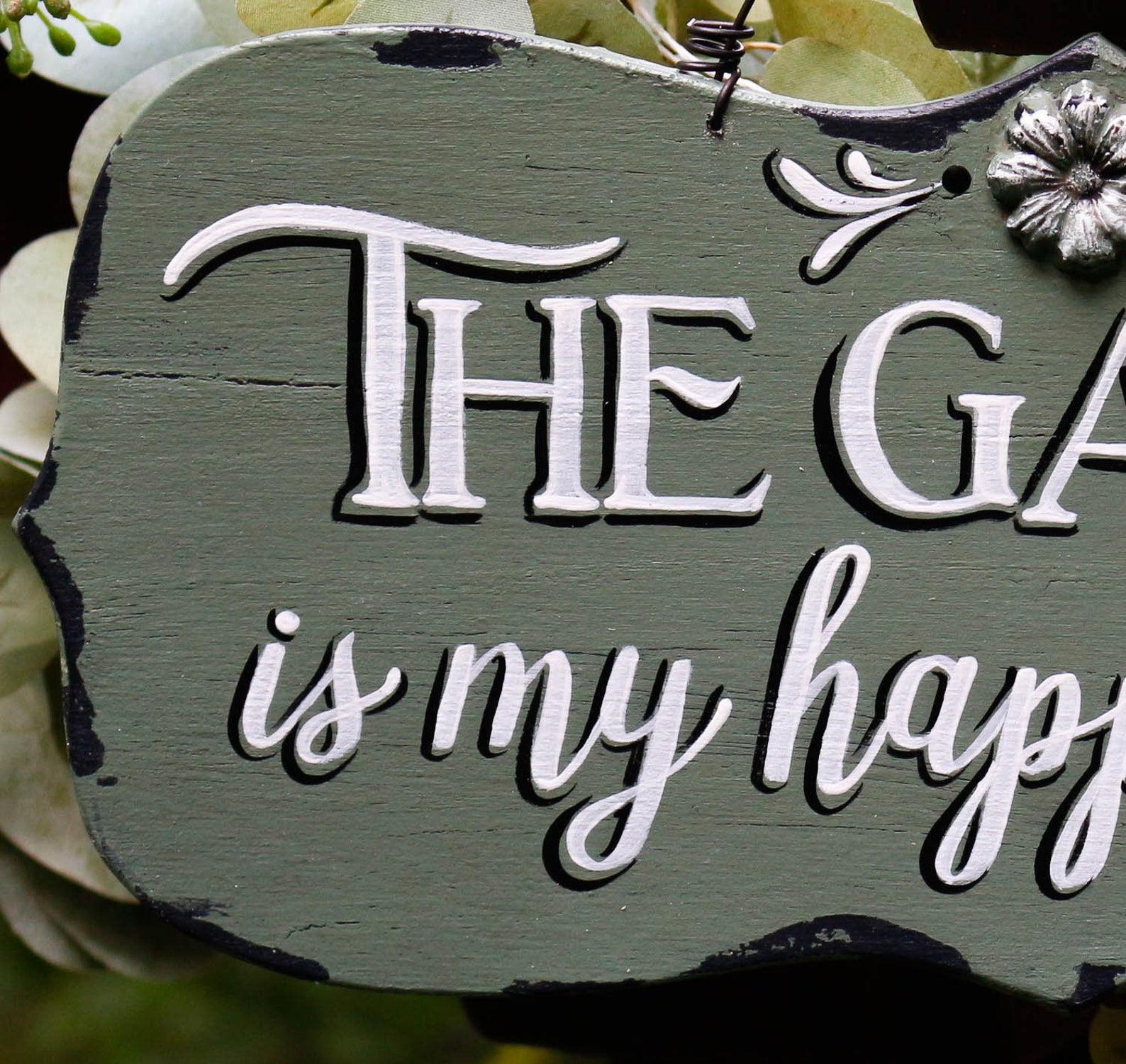 Garden Sign-personalized Garden Sign-flower Garden Sign-rustic - Etsy