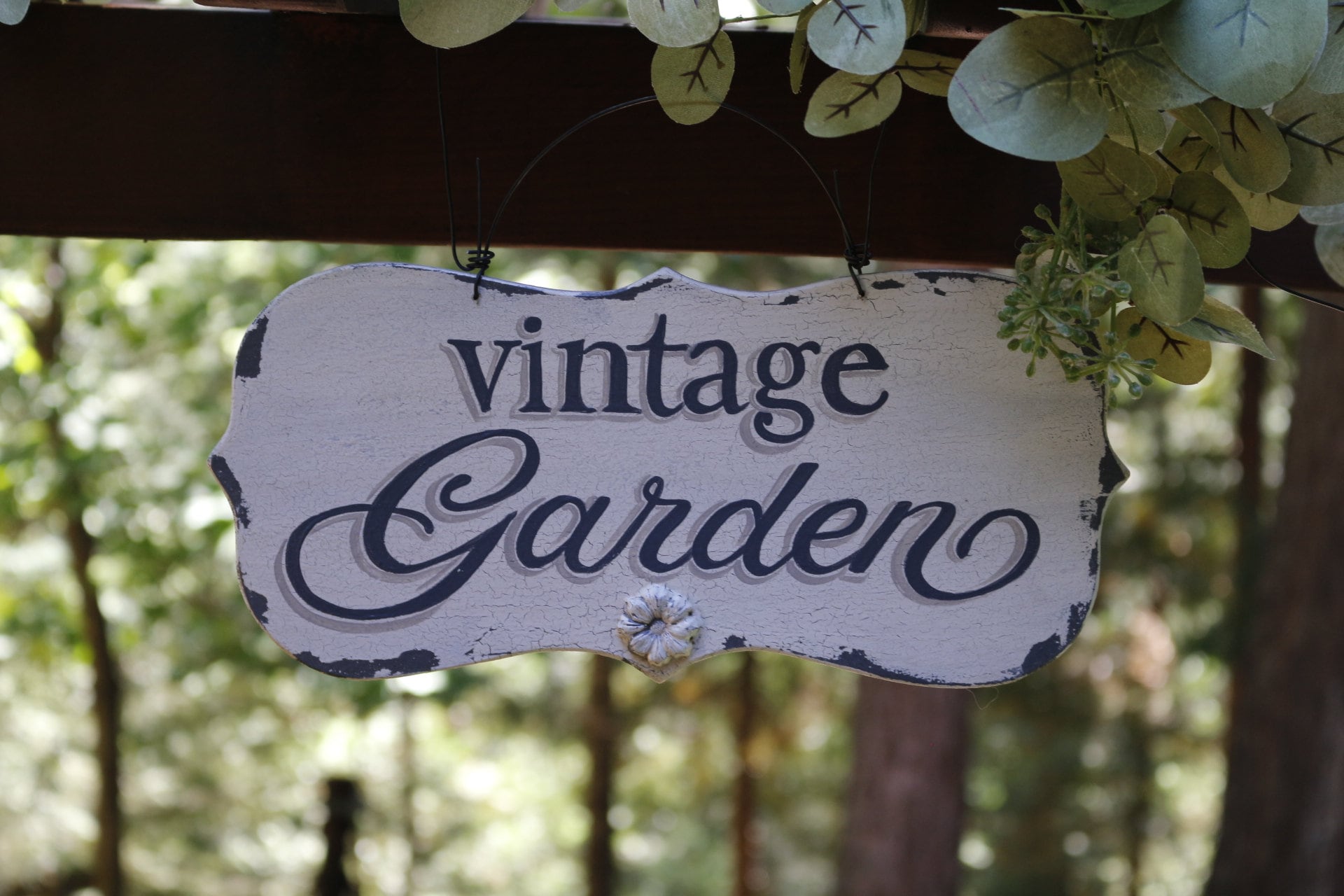 Garden SIGN-Personalized Garden Sign-Flower Garden Sign-Rustic | Etsy