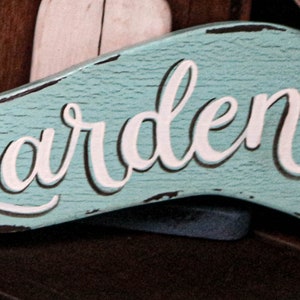 Secret Garden Sign-personalized Garden Sign-flower Garden Sign-rustic ...