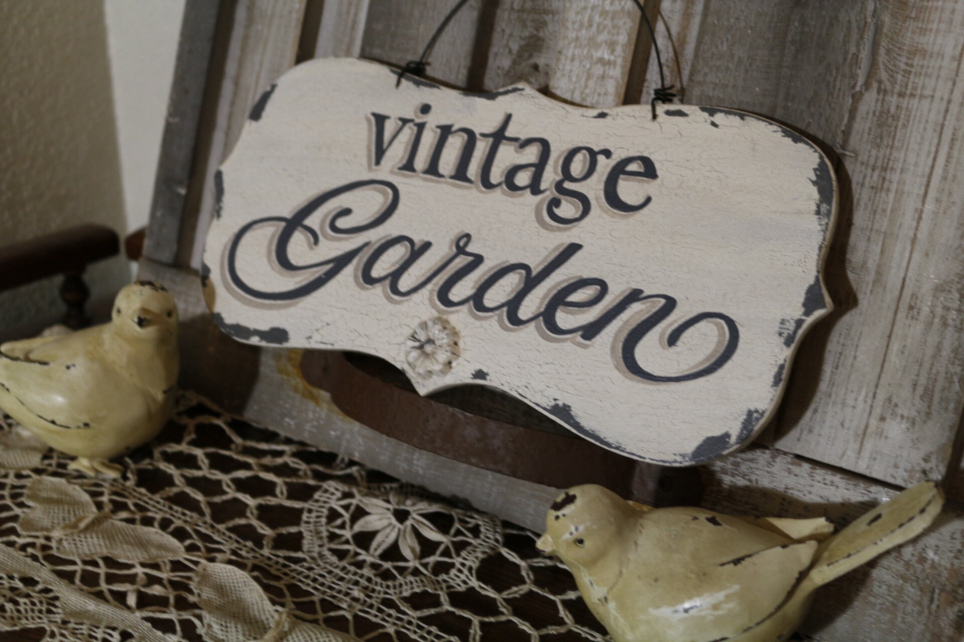 Garden Sign-personalized Garden Sign-flower Garden Sign-rustic - Etsy