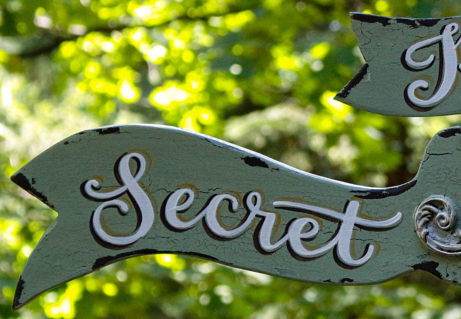 Secret Garden SIGN-Personalized Secret Garden SignFlower | Etsy