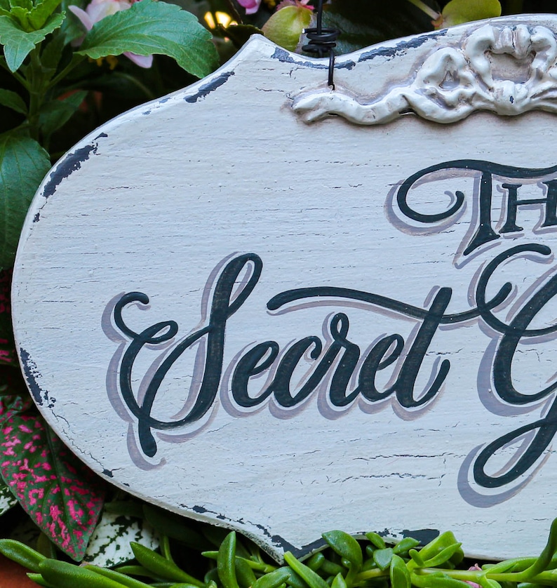 Garden Sign-personalized Garden Sign-secret Garden Sign-rustic - Etsy