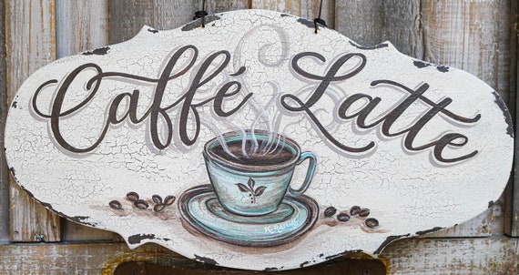Kitchen Coffee Decor-wood Coffee Sign-coffee Wall Decor-custom - Etsy