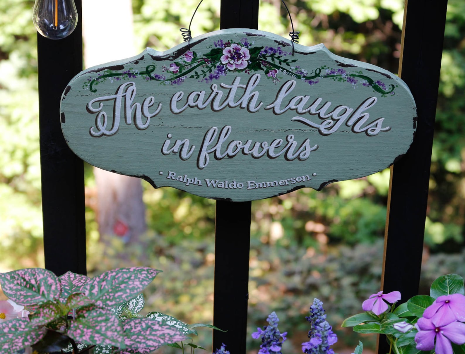 Garden Sign-personalized Garden Sign Flower Garden - Etsy
