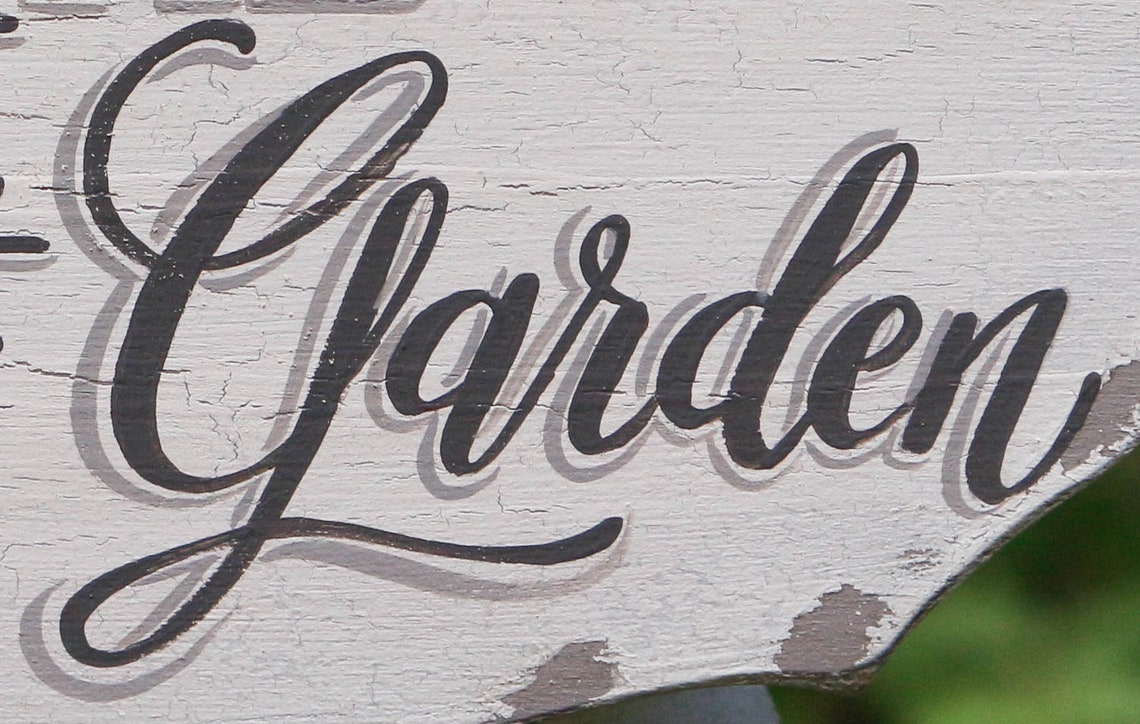 Garden SIGN-Personalized Garden Sign-Secret Garden Sign-Rustic | Etsy