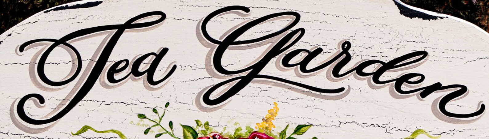 Tea Garden Sign-custom Garden Decor-flower Garden Sign-rustic | Etsy