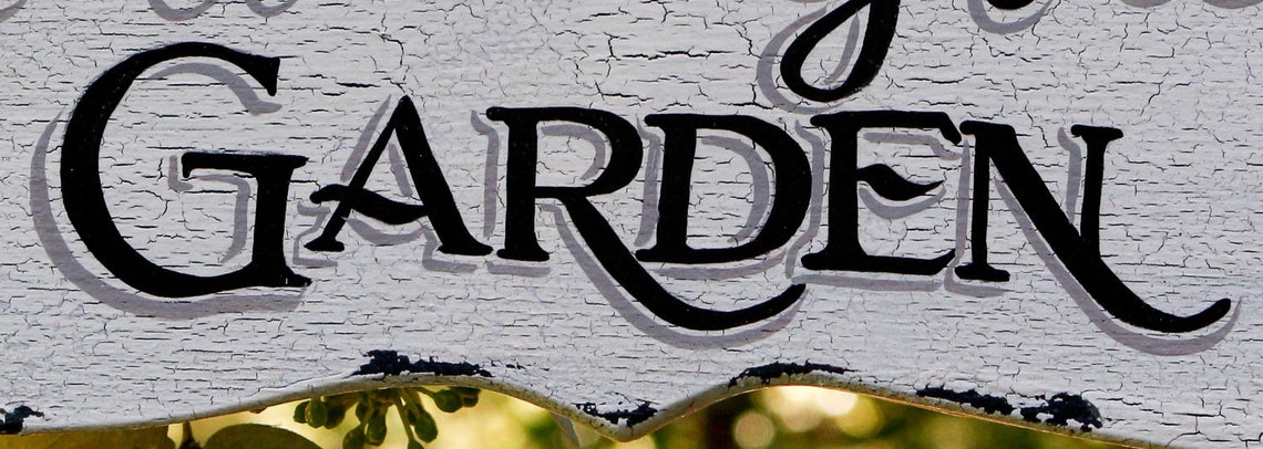 Garden Sign-personalized Garden Sign-flower Garden Sign-rustic | Etsy