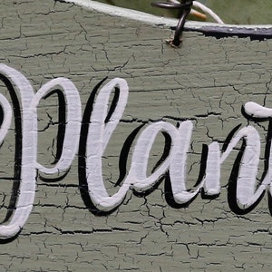 Personalized Rustic Garden Sign: Plants Seeds Grow Kindness - Hand ...