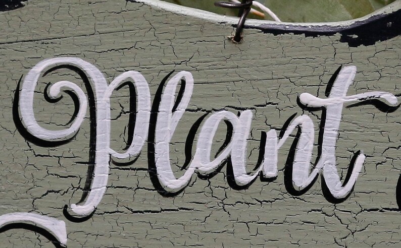 Personalized Rustic Garden Sign: Plants Seeds Grow Kindness - Hand ...