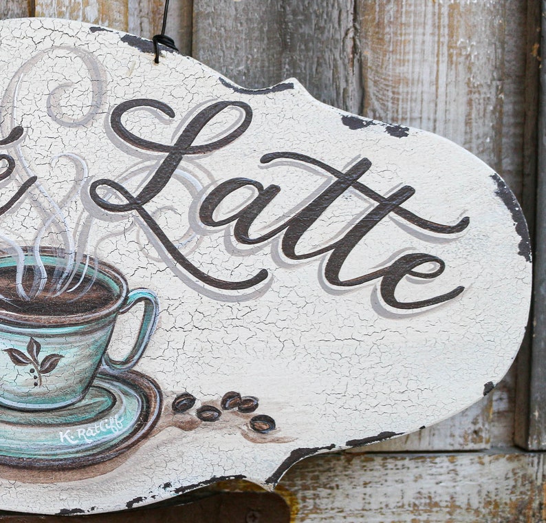 Kitchen Coffee Decor-wood Coffee Sign-coffee Wall Decor-custom - Etsy