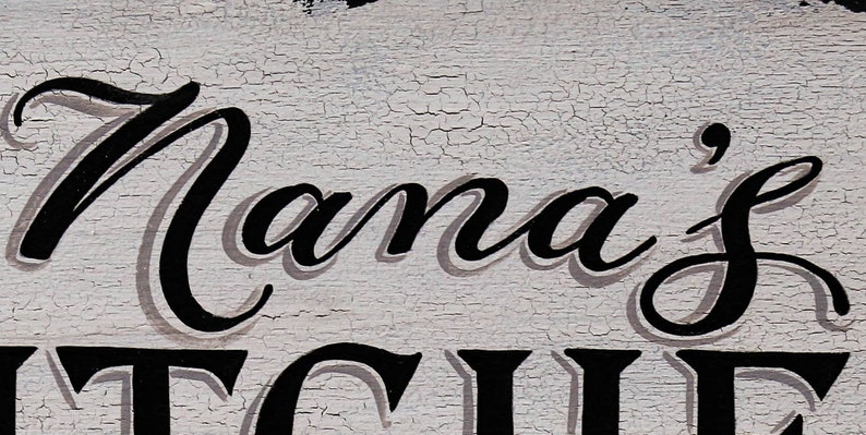 Nana's Kitchen Sign-nana's Kitchen Wood Sign-country - Etsy