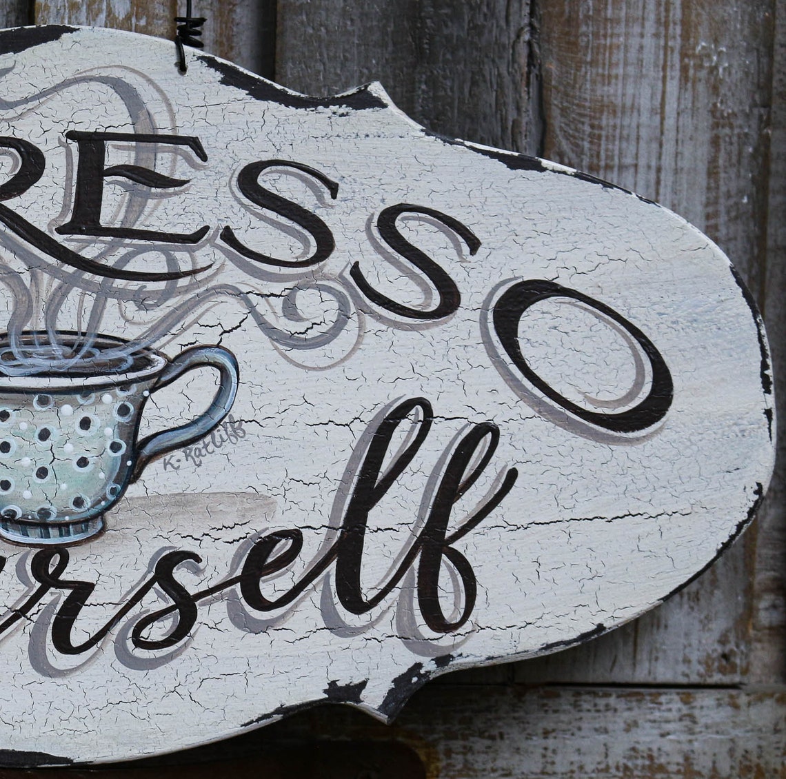 Kitchen Coffee Decor-wood Coffee Sign-coffee Wall Decor-custom - Etsy