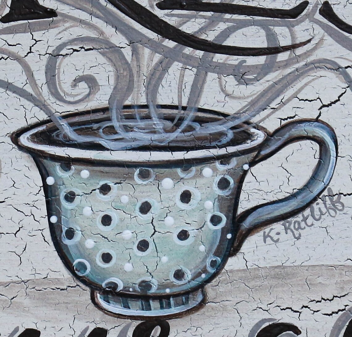 Kitchen Coffee Decor-wood Coffee Sign-coffee Wall Decor-custom - Etsy