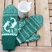 Dancing Dolphins Hat and Mitten Set Digital Knitting Pattern Pdf-fair ...