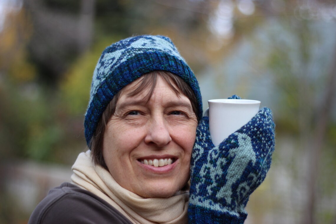 Dancing Dolphins Hat Digital Knitting Pattern Pdf-fair Isle Knitting ...
