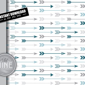 Tribal Arrows Pattern Seamless Repeatable Arrows Svg Pdf Jpg Vector AI ...