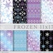 FROZEN Digital Paper Pattern Prints Frozen Winter | Etsy