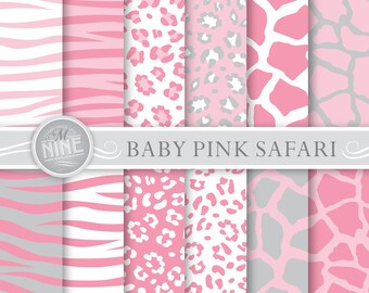 Baby Paper Pack Baby Girl Scrapbook Nursery Background Pink - Etsy