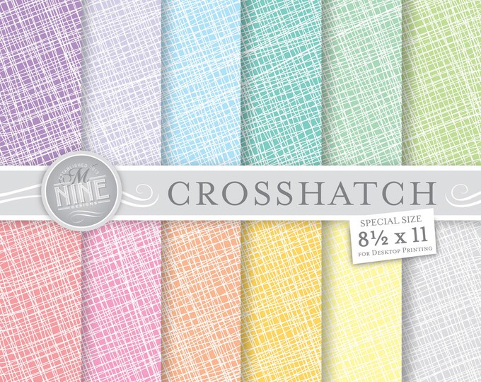 PASTEL CROSSHATCH Pattern Digital Paper Pack Pattern Prints - Etsy