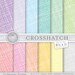 PASTEL CROSSHATCH Pattern Digital Paper Pack Pattern Prints | Etsy