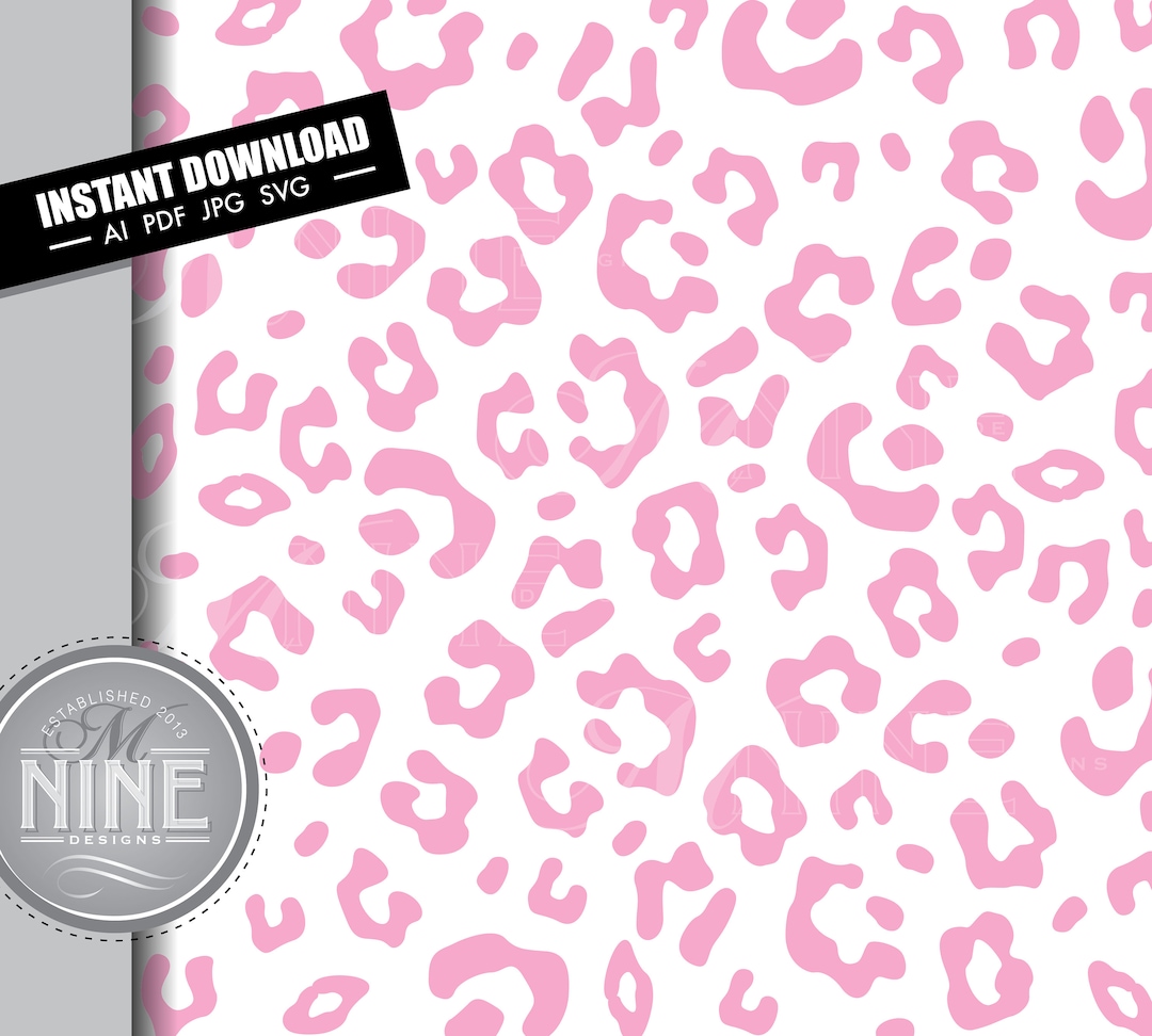 Pink Leopard Spots Pattern Seamless Repeatable Leopard Spots Svg Pdf ...