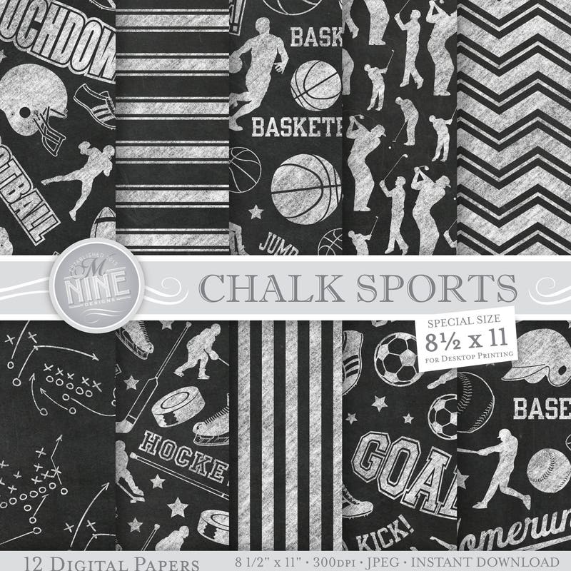 Sports Pattern - Etsy