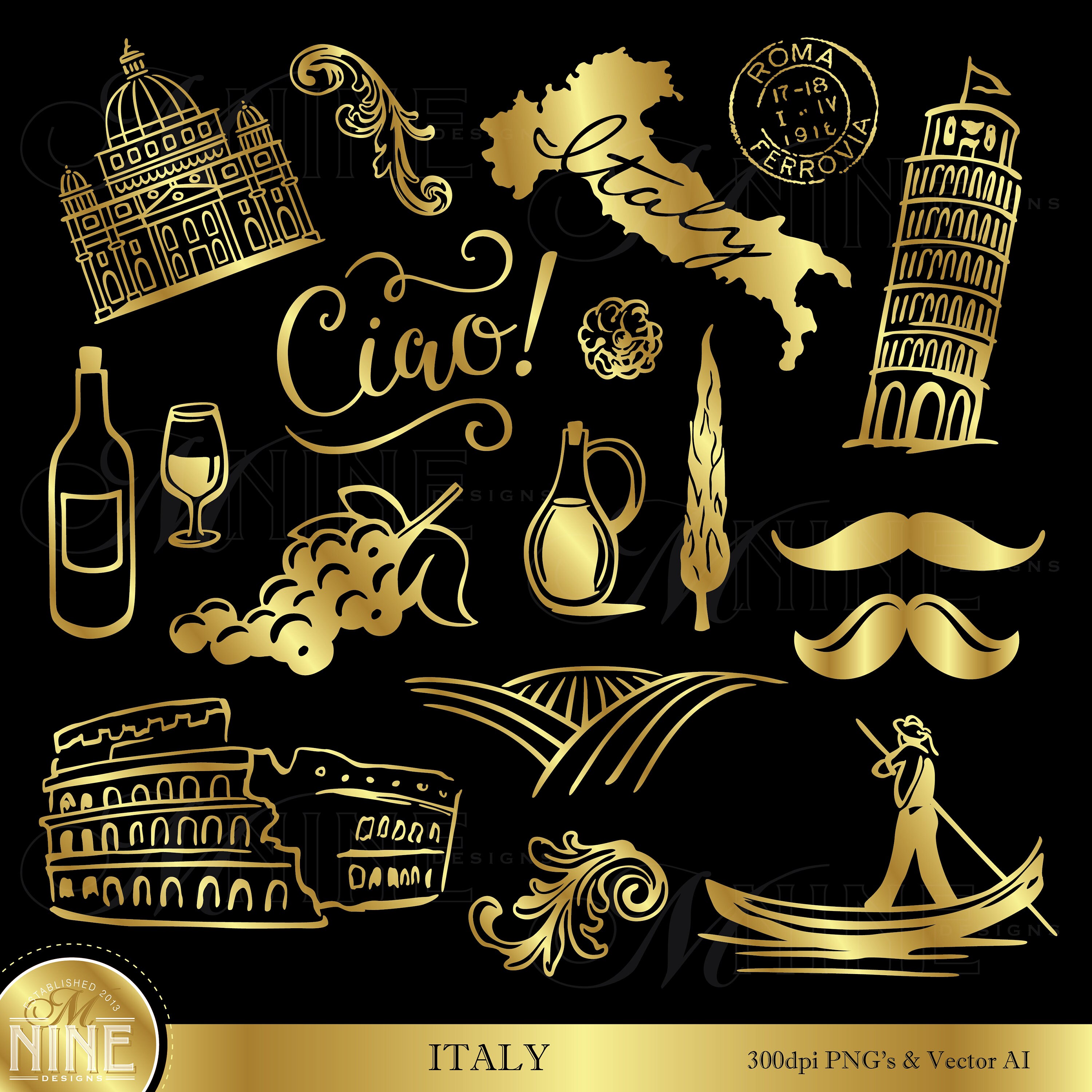 Italian Wine Clip Art