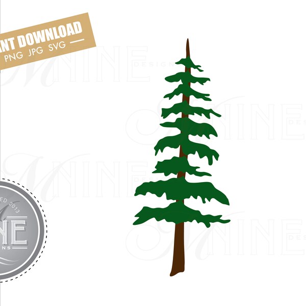 Pine Tree Clip Art - Etsy