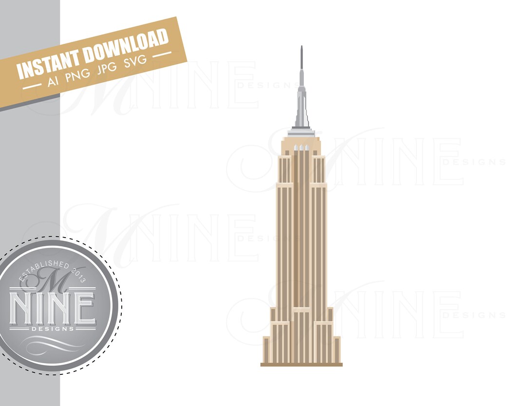Empire State Building Clip Art Downloads Vektor Empire State Building ...