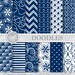 Navy Blue Digital Paper DOODLE Pattern Printables Digital Downloads ...