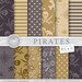 PIRATES Digital Paper / PIRATE Party Printables / Vintage 8 1/2 X 11 ...