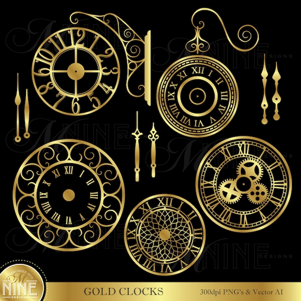 Clock Collage - Etsy