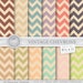 VINTAGE CHEVRONS Pattern Digital Paper 8 1/2 X 11 - Etsy