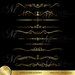 GOLD HEADERS Clip Art: gold Vintage Headers - Etsy