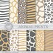 Wild Animal Print Digital Paper: NEUTRAL ANIMAL PRINT - Etsy