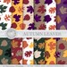 AUTUMN LEAVES Digital Paper / Fall Leaves Pattern Prints - Etsy