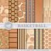 VINTAGE BASKETBALL Digital Paper / Basketball Party Printables ...